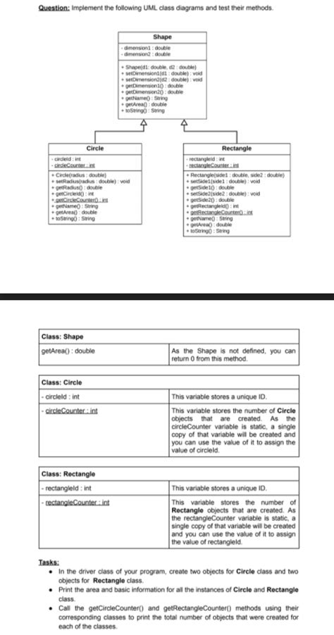 Solved Question Implement The Following Uml Class Diagrams