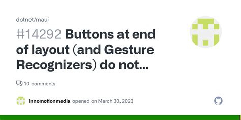 Buttons At End Of Layout And Gesture Recognizers Do Not Trigger Unless You Hot Reload The
