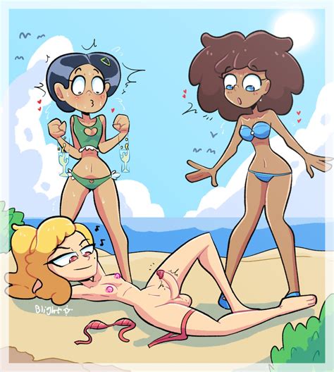 Rule 34 1futa 2girls Amphibia Anne Boonchuy Beach Bikini Blightstar