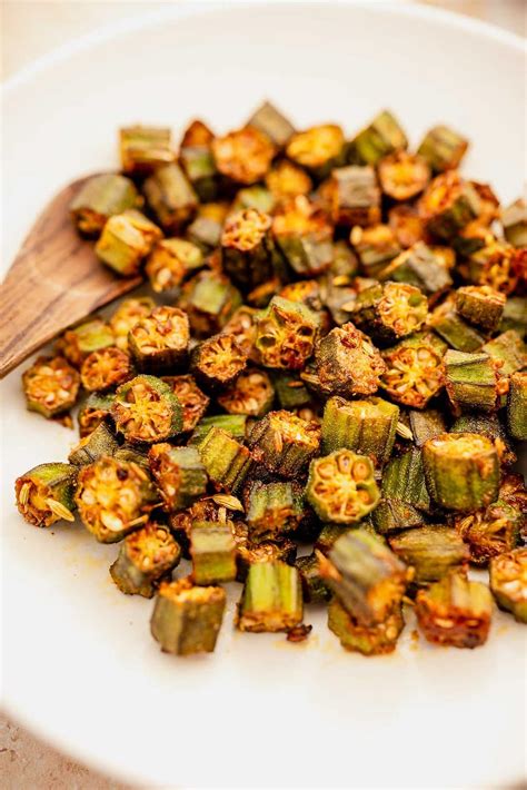 Easy And Tasty Roasted Okra Recipe Moon And Spoon And Yum