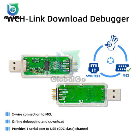 Wch Link Debugger ดาวน์โหลด Risc V กรอบ Mcu Oonline การแก้จุดบกพร่อง Swd Interface การเขียน