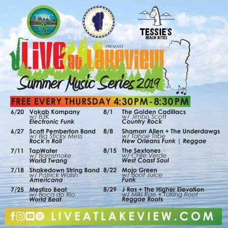 8 Outdoor Music Venues For Live Concerts In Lake Tahoe Lake Tahoe