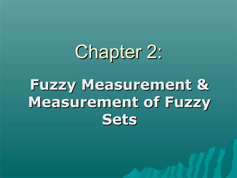 Fuzzy Calculation Ppt