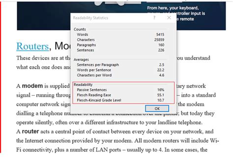 How To Check If A Microsoft Word Document Is Easy Or Difficult To Read Howtotechnaija