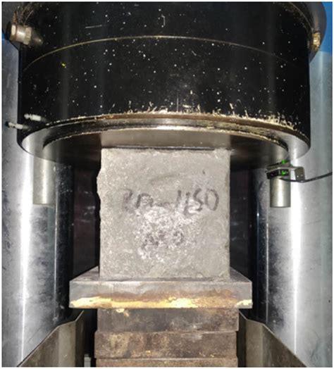Photograph Of The Cubic Compression Test Download Scientific Diagram