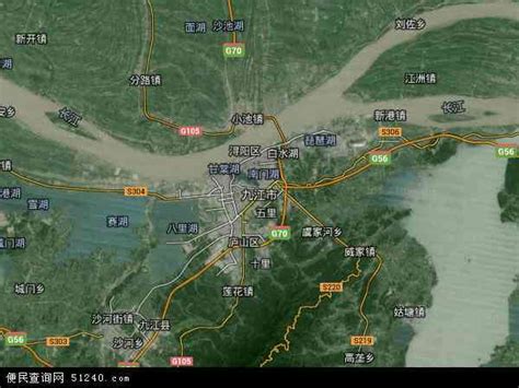 九江市地图 九江市卫星地图 九江市高清航拍地图