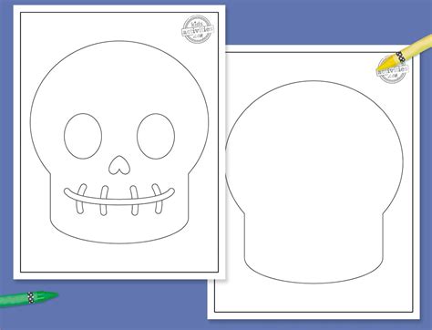 Skull Template Black Silhouette Skull Design Element Vector
