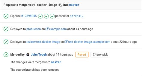 List Of Deployments For A Merge Request How To Use Gitlab Gitlab Forum