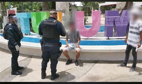Detienen En Tulum A Ciudadano Por No Usar Cubreboca Quadratin