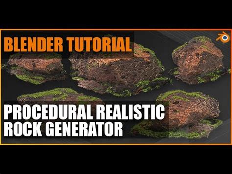 Blender Tutorial How To Create Procedural Realistic Rock Generator YouTube
