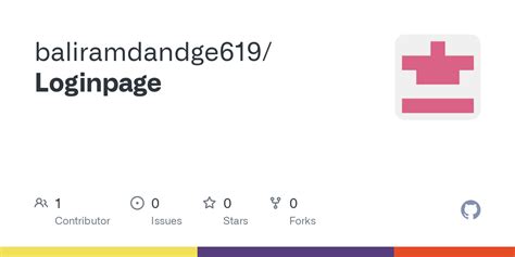 Github Baliramdandge Loginpage