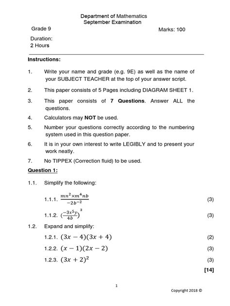 September 2018 Part 1 Pdf