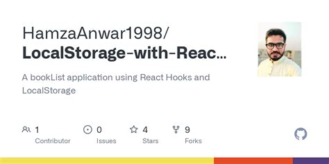 Github Hamzaanwar1998localstorage With React Hooks Booklist App A