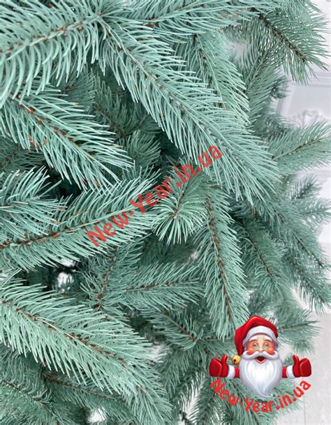 Штучна лита ялинка Буковельська 2 1м блакитна