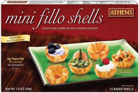 Athens® Mini Fillo Shells Athens Foods Athens Food Phyllo Recipes Phyllo
