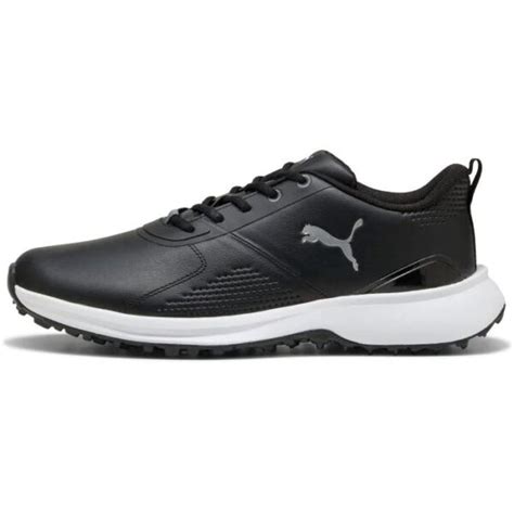 Puma Mens Fusion Grip 6 Evo Golf Shoes Blacksilver Colgan Sports