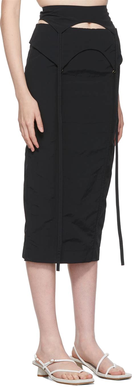Jacquemus Black La Jupe Dralo Skirt Jacquemus