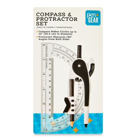Protractor Compass Set