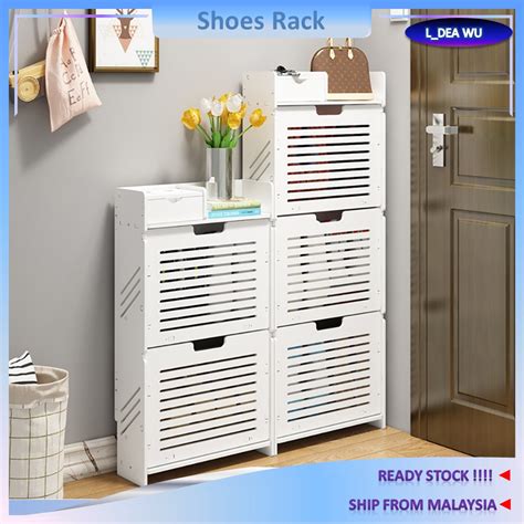 Diy Rak Kasut Ikea Style Waterproof Rak Kasut Bertutup Shoe Rack Shoe Cabinet Almari Kasut