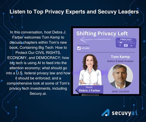 🎙 Listen To Privacy Leaders Discuss Big Tech Federal Privacy Law And Investing In Privacy Tech