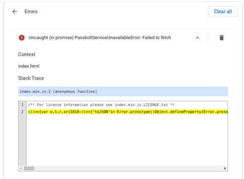 Extension In Chrome Gives Errors Community Feedback Passbolt Community Forum