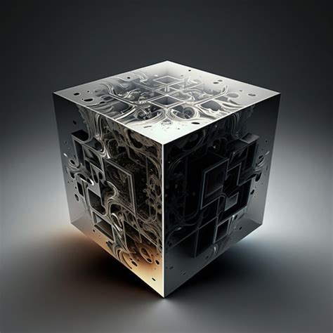 Premium Ai Image There Is A Metal Cube With Gears Inside Of It Generative Ai