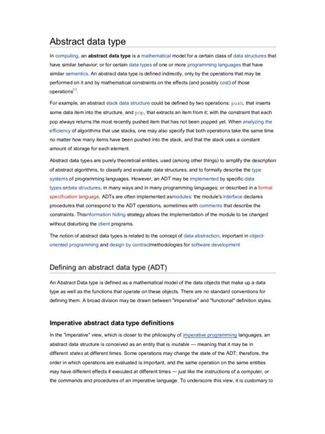 Abstract Data Type Pdf Formalism Deductive Formal Methods