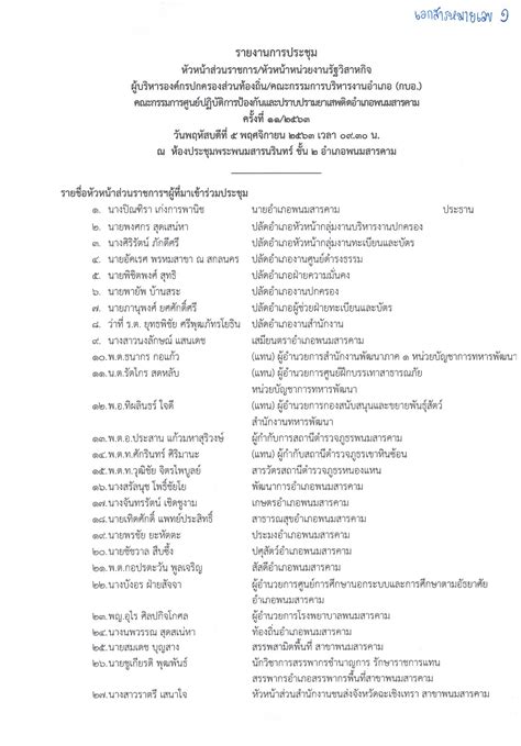เอกสารแนบวาระการประชุมหัวหน้าส่วนราชการฯ เดือนธันวาคม 2563 ฝ่ายแผนยุทธศาสตร์ อําเภอพนมสารคาม
