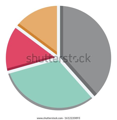 Circular Chart Infographic Color Isolated Vector Stock Vector Royalty Free