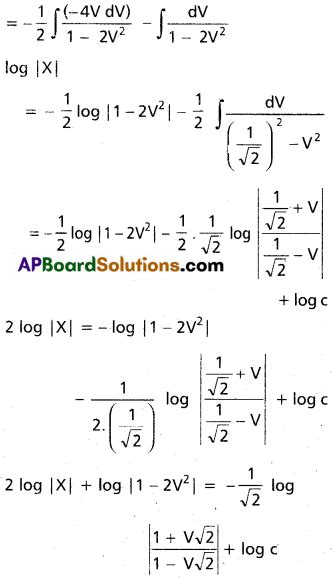 Inter 2nd Year Maths 2b Differential Equations Solutions Ex 8 D Ap Board Solutions