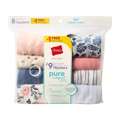 Girls Hanes® 81 Bonus Pack Ultimate Pure Comfort Organic Cotton