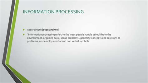 Information Processing Theory Ppt2 Pptx Data Storage And Warehousing Computing
