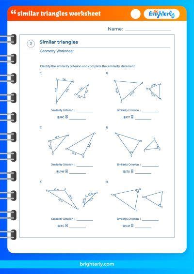 Free Printable Similar Triangles Worksheets [pdf]