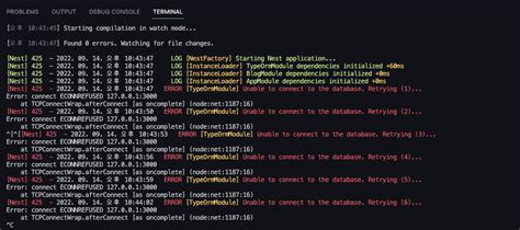 nest js 독학 삽질 일기 day 1 ~ 폭풍 구글링 구현 목표 세우기 db 만들기 오류 해결방법 네트워크 레이어