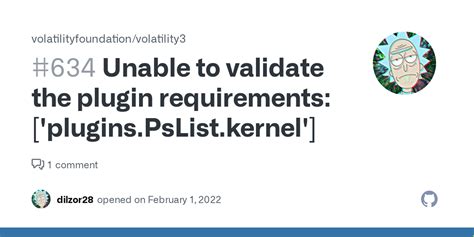 Unable To Validate The Plugin Requirements Pluginspslistkernel · Issue 634