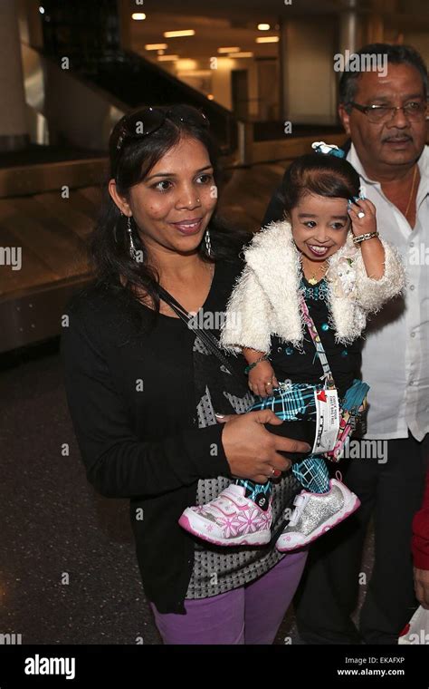 Jyoti Amge The Worlds Smallest Woman Arrives At Los Angeles International Lax Airport