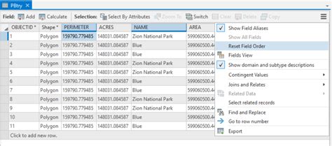 Reset Default Field Order In Pro Esri Community