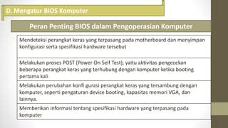 Komponen Komputer Bios Komputer Basic Input PPT