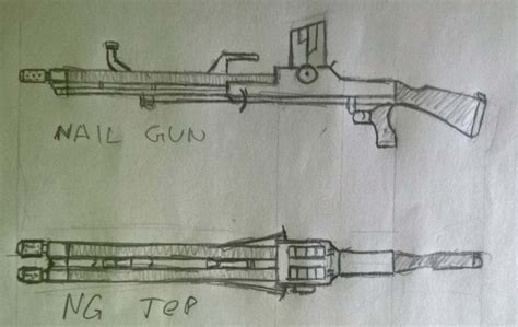 Rapture Nail Gun Scetch Worldbuilding
