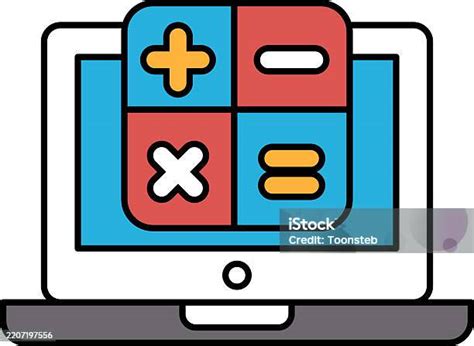 빨간색 파란색 노란색 사각형에 X와 더하기 기호가 있는 컴퓨터 화면 0명에 대한 스톡 벡터 아트 및 기타 이미지 0명 개념 개념과 주제 Istock