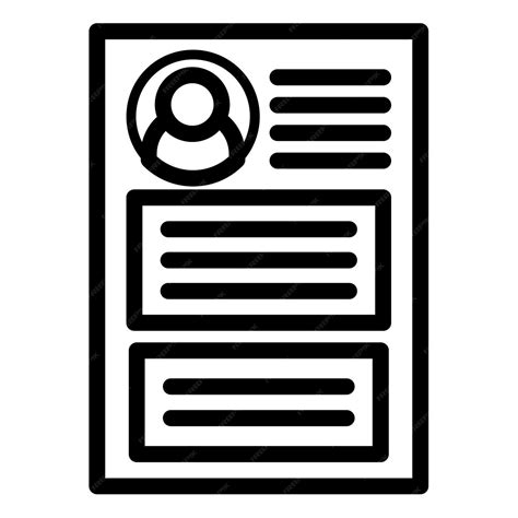 Premium Vector Resume Vector Illustration