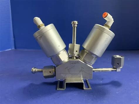Swagelock Diaphragm Block Valve 6lvv P1v333p Aa 2 Valve 3 Port Used £77 54 Picclick Uk