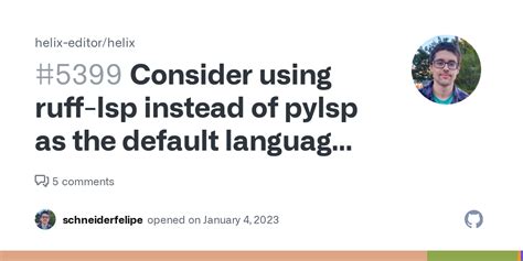 consider using ruff lsp instead of pylsp as the default language server