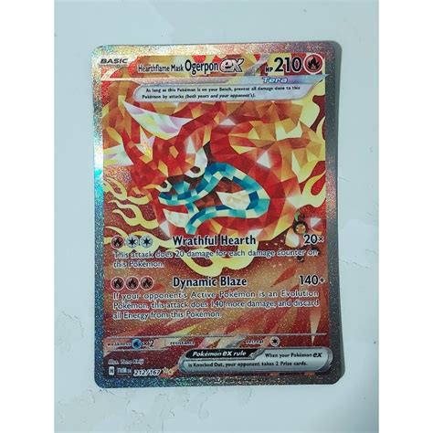 Pokemon Hearthflame Mask Ogerpon Ex Special Illustration Rare Sir