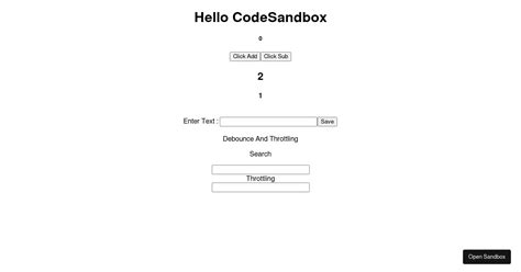 React Codesandbox