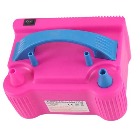 Eu 플러그 풍선 공기 펌프 더블 홀 Ac 전기 고출력 공기 송풍기 풍선 팽창기 펌프 빠른 휴대용 팽창 도구 220v공기주입 펌프 Aliexpress