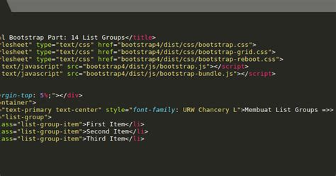 Tutorial Bootstrap Part 14 Membuat List Groups Di Bootstrap Toni