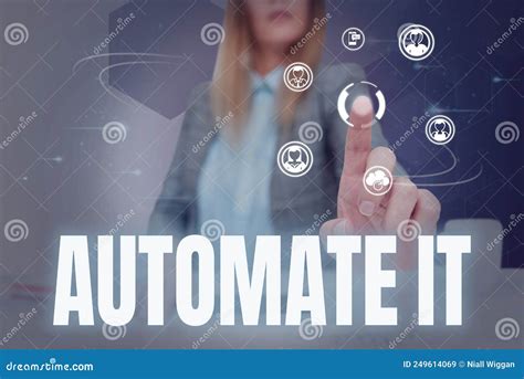 Sign Displaying Automate It Internet Concept Convert Process Or Facility To Be Operated