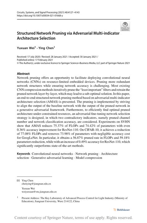 structured network pruning via adversarial multi indicator architecture