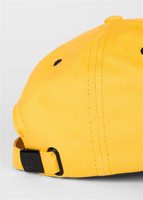 Mens Yellow Zebra Logo Baseball Cap